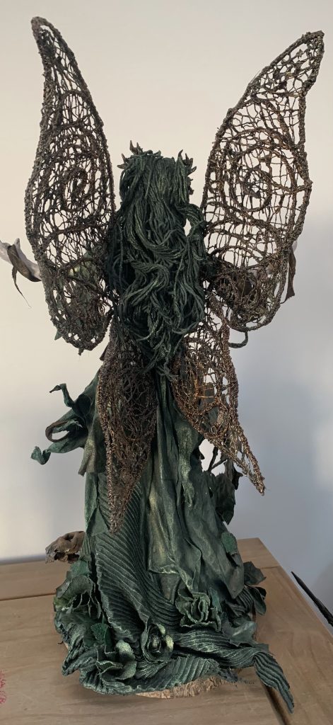Gaia, Goddess of Earth mixed media sculpture. Powertex, recycled fabric ...
